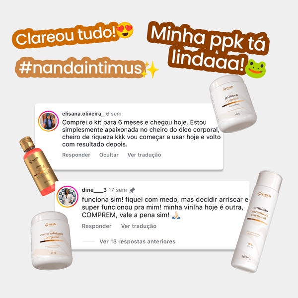Nanda Intimus - Clareamento Íntimo e Cuidados com a Pele